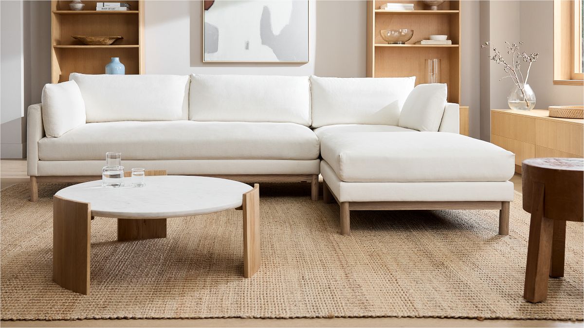 Hargrove 3 Piece Ottoman Sectional 112 West Elm