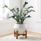 Faux ZZ Plant & Ilya Turned Wood Planter Set | West Elm