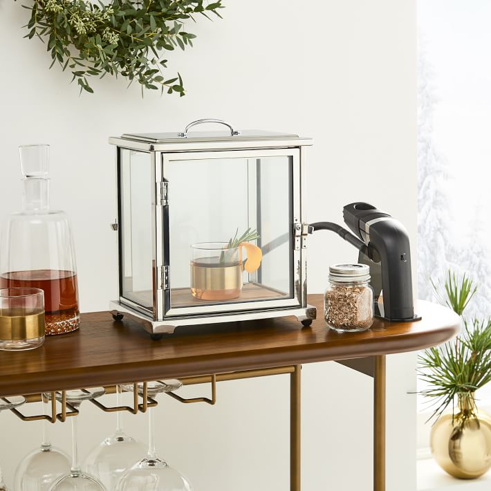 Crafthouse Glass Smoking Box w/ Smoker | West Elm