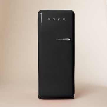 SMEG, Refrigerator, Black, Left Hinge | West Elm