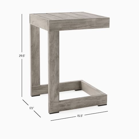 Portside Outdoor C-Shaped Side Table | West Elm