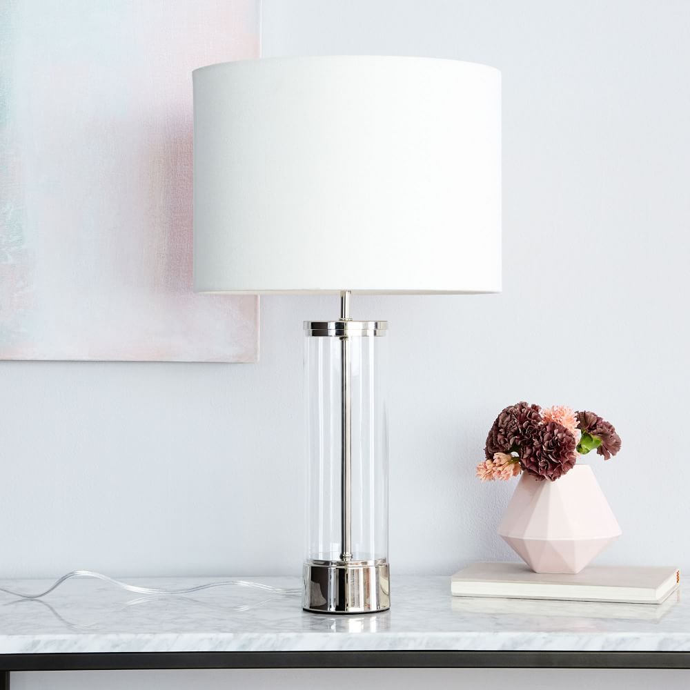 Acrylic Column USB Table Lamp | West Elm