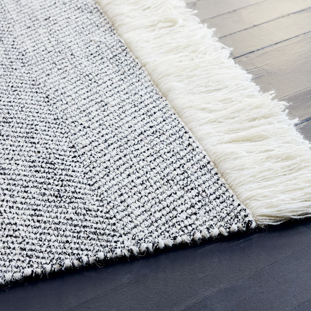 Tweed Flatweave Dhurrie Rug | West Elm