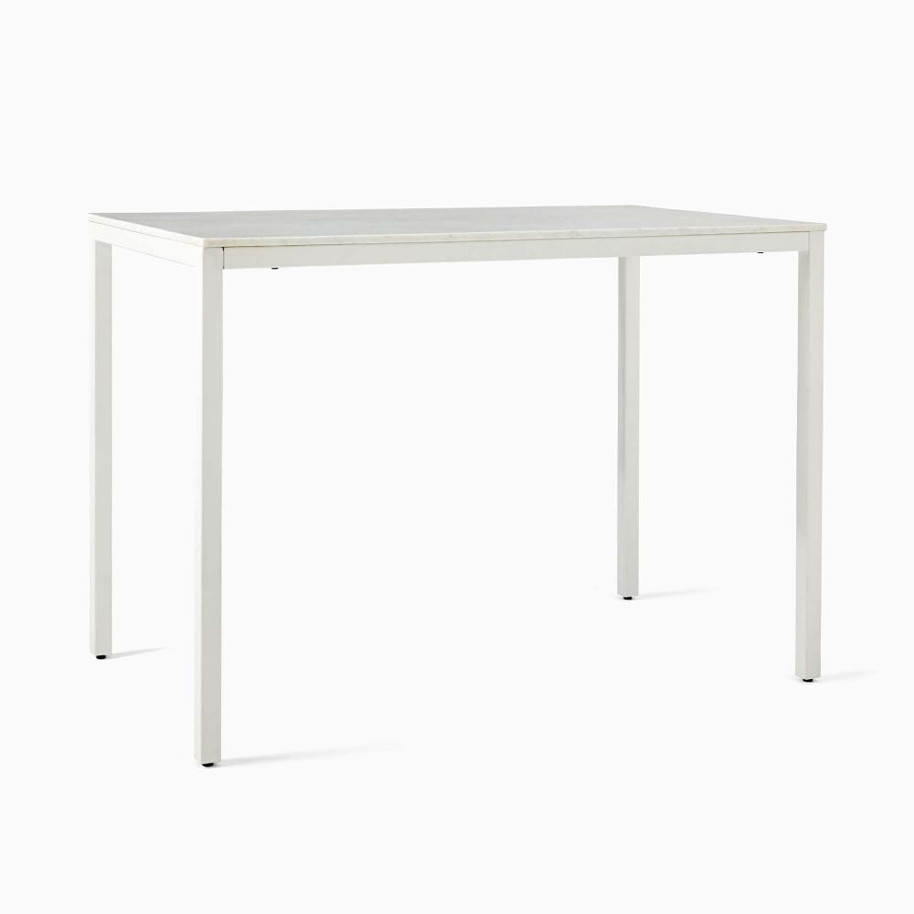 Frame Counter Table - White Marble | West Elm