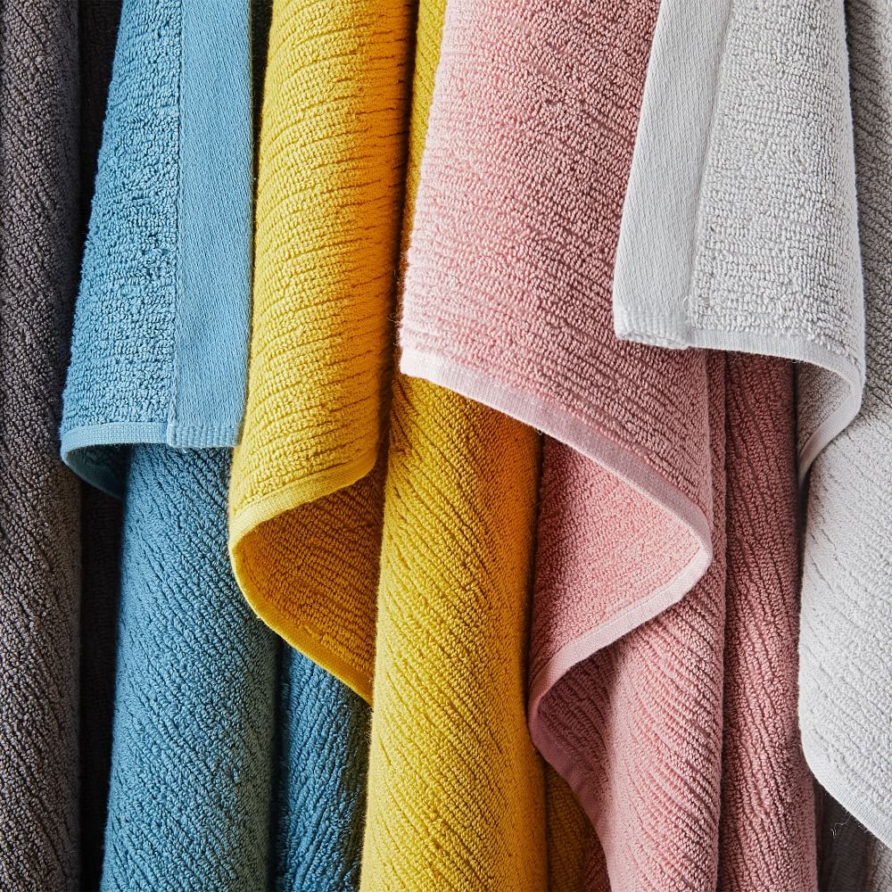 Organic Quick Dry Textured Towels West Elm
