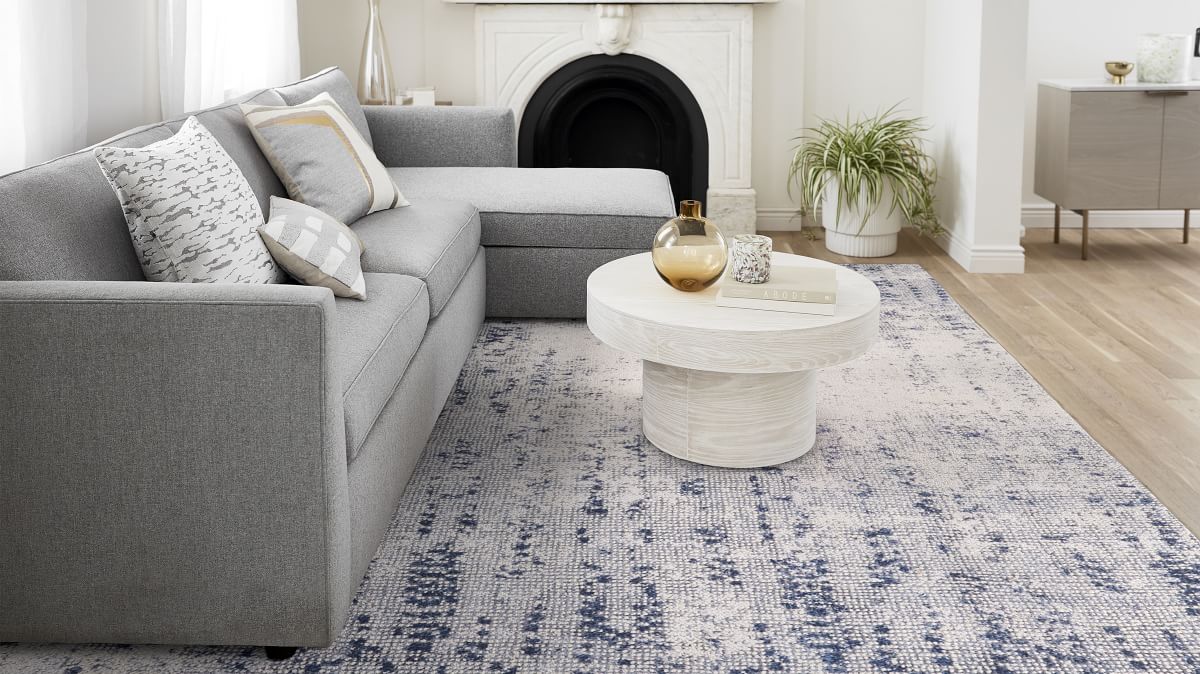 Distressed Foliage Rug | West Elm