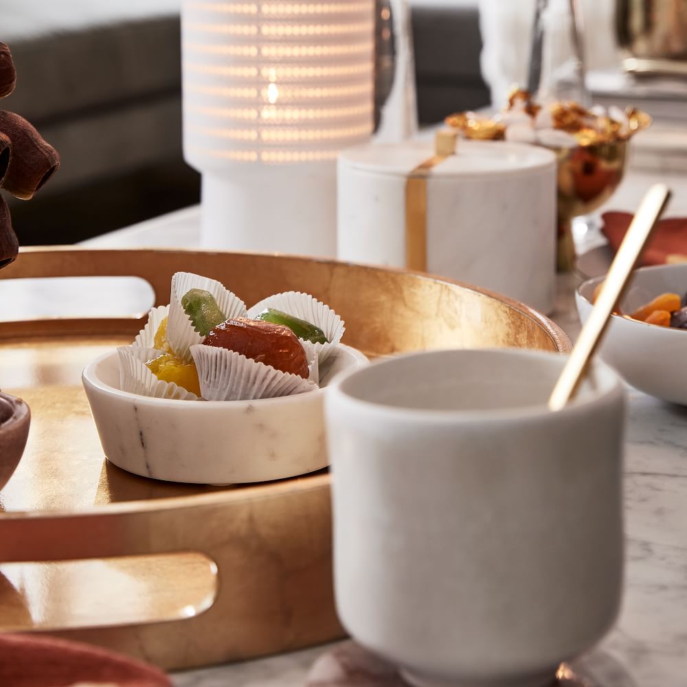 Lacquer Serving Trays - Round | West Elm