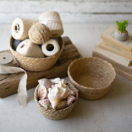 Round Chipwood Nesting Baskets (Set of 5) | West Elm