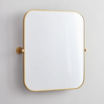 Modern Overhang Swivel Vanity Mirror | West Elm