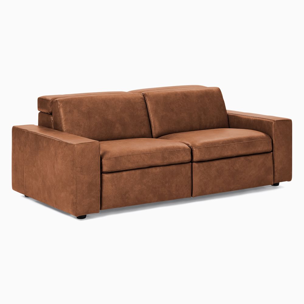 Enzo Leather Reclining Sofa (77"–93") | West Elm