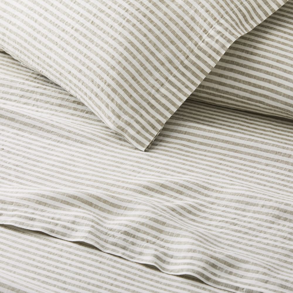 Belgian Flax Linen Sheet Set, Bed Sheets | West Elm