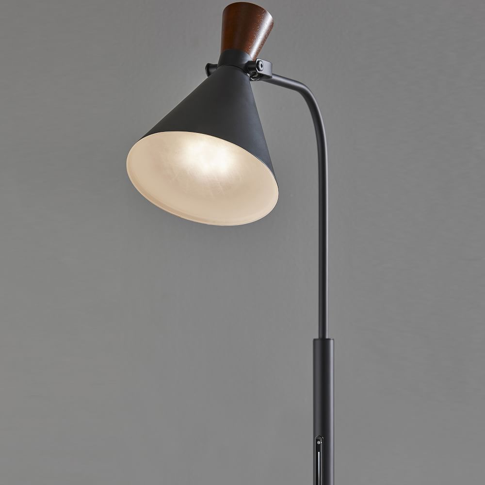 Walnut LED Task Floor Lamp | West Elm