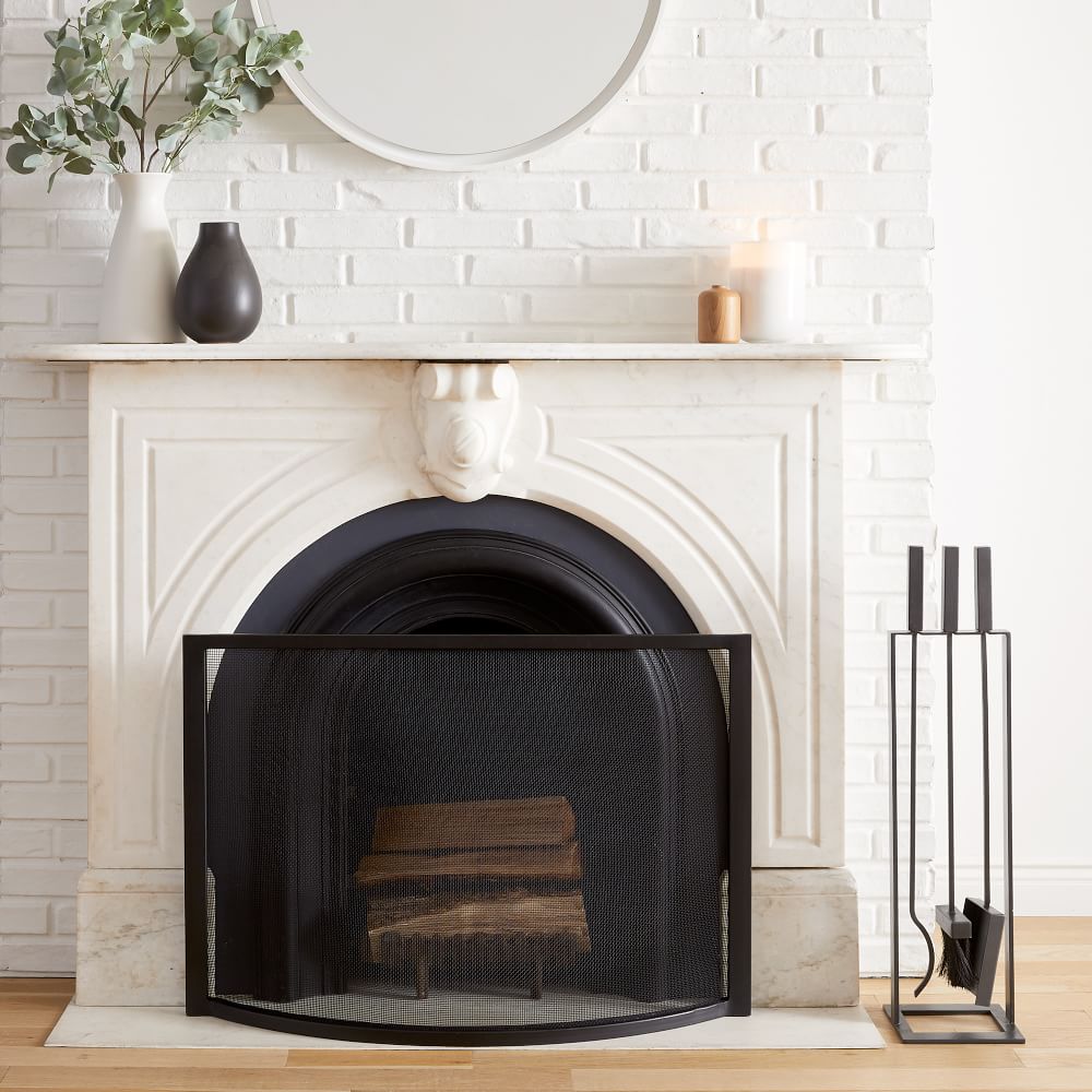 Industrial Fireplace Collection | West Elm