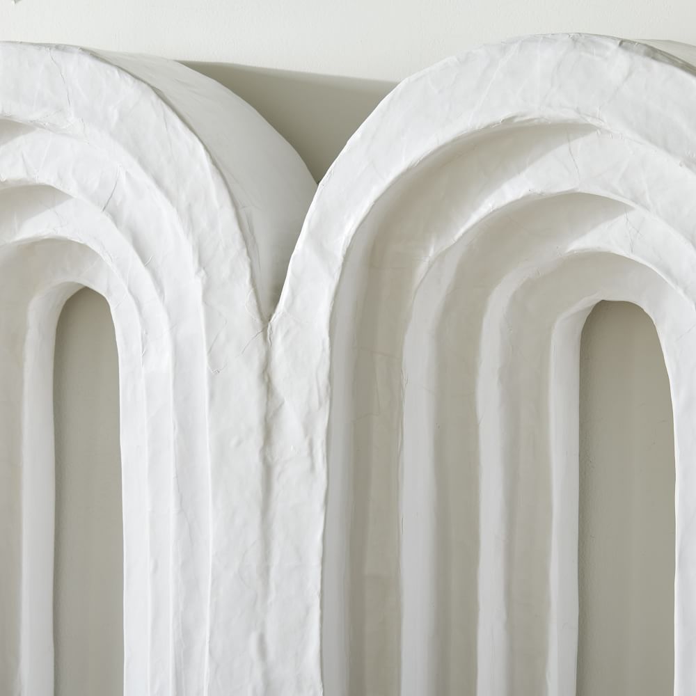 Textured Arch Papier-Mache Dimensional Wall Art by Diego Olivero | West Elm
