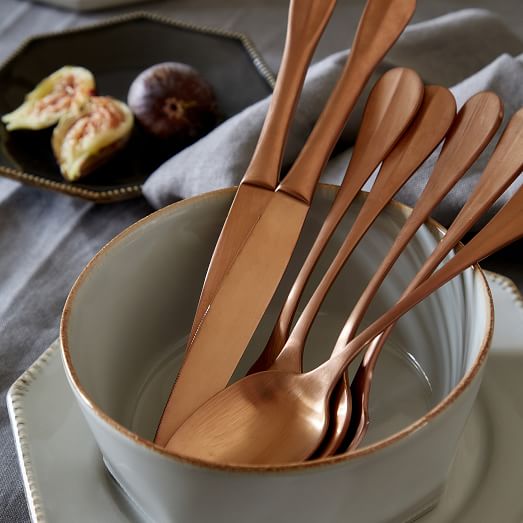 Mito Brushed Flatware Place Setting (Set of 5) | West Elm
