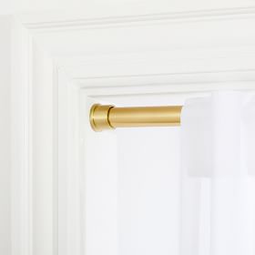 Inside Mount Curtain Rod - Antique Brass | West Elm