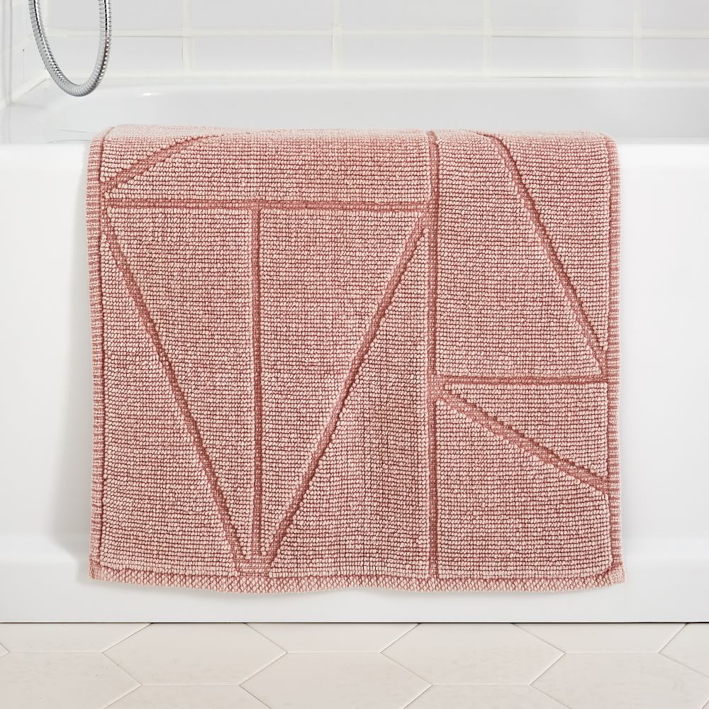 Organic Triangle Sculpted Bath Mat | West Elm