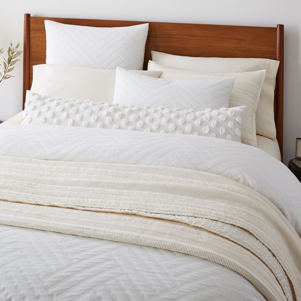 Candlewick Oversized Lumbar Pillow Cover | West Elm