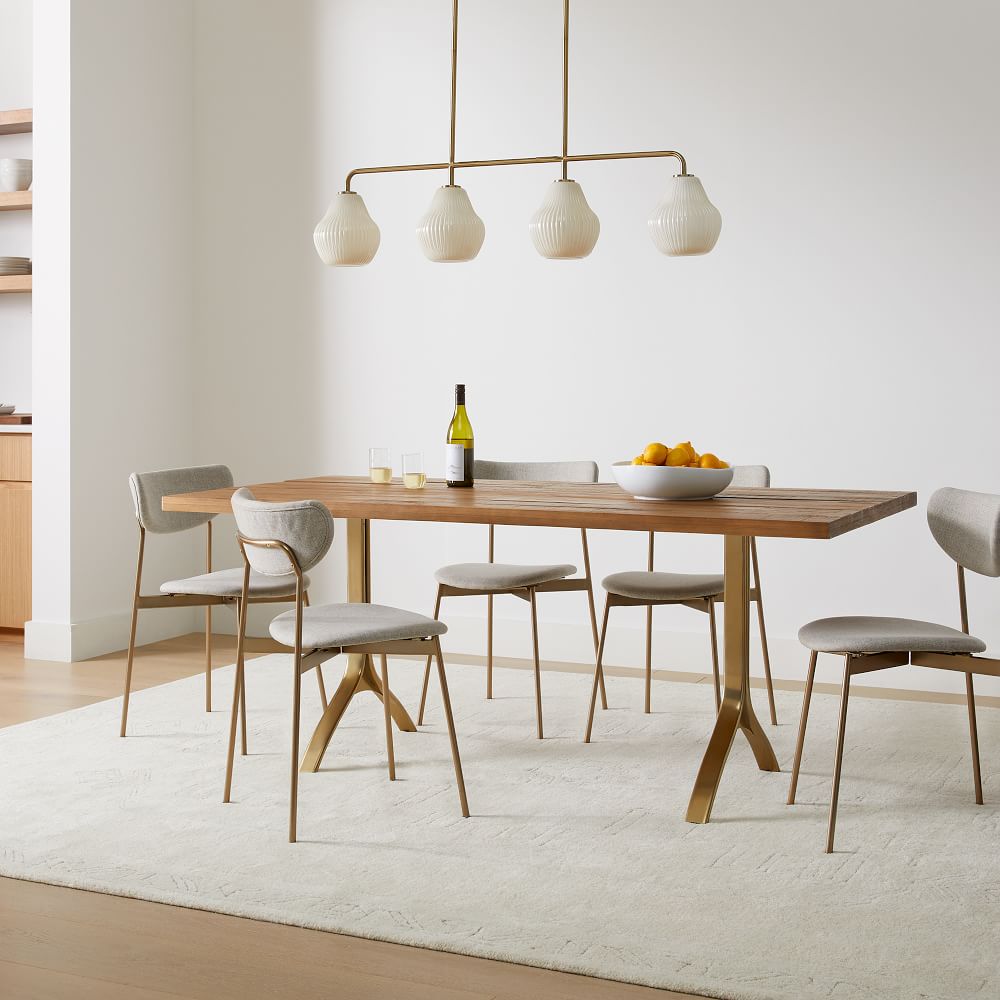 Avery Wishbone Dining Table (74", 94") | West Elm