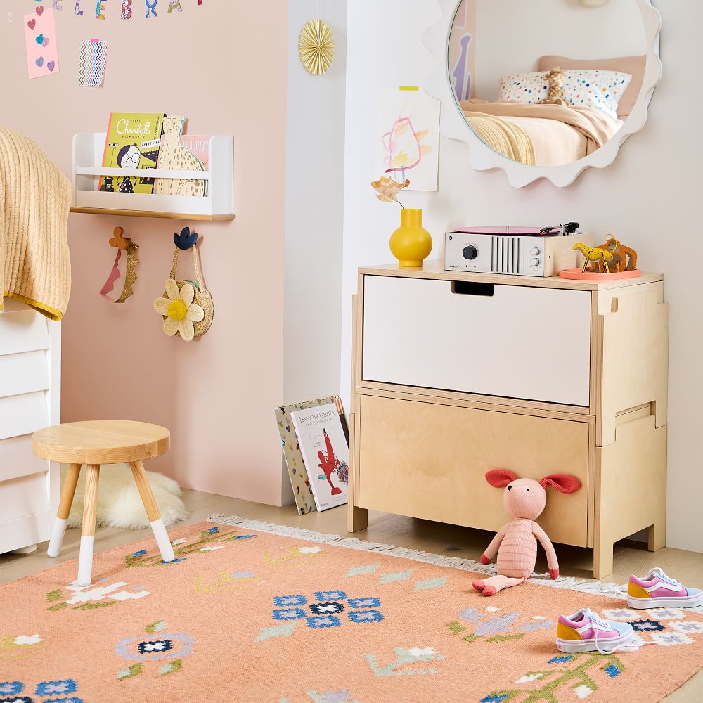 Scandi Flower Low Maintenance Rug | West Elm