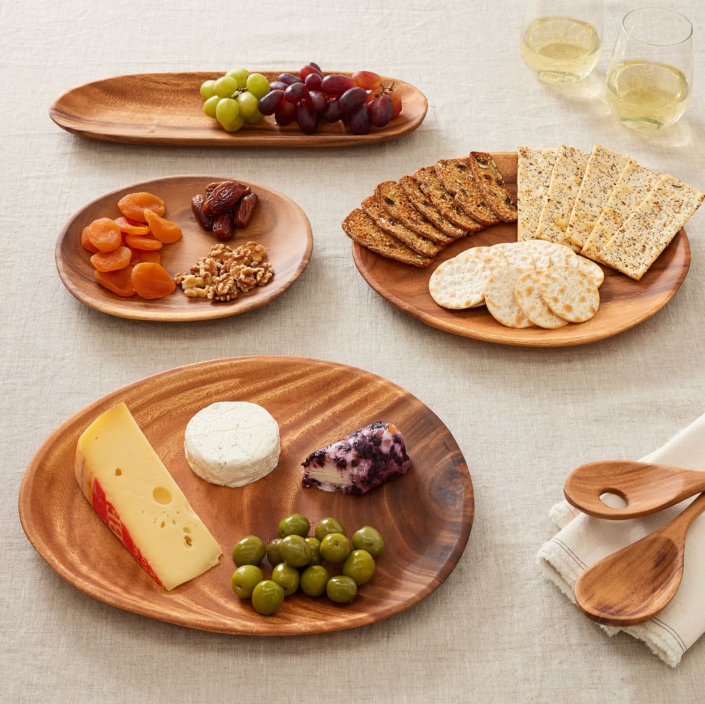 Organic Shaped Wood Serving Platters | West Elm