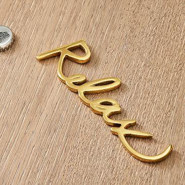 Decorative Word Object - Relax | West Elm