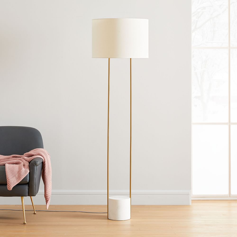Industrial Outline Floor Lamp (67") | West Elm