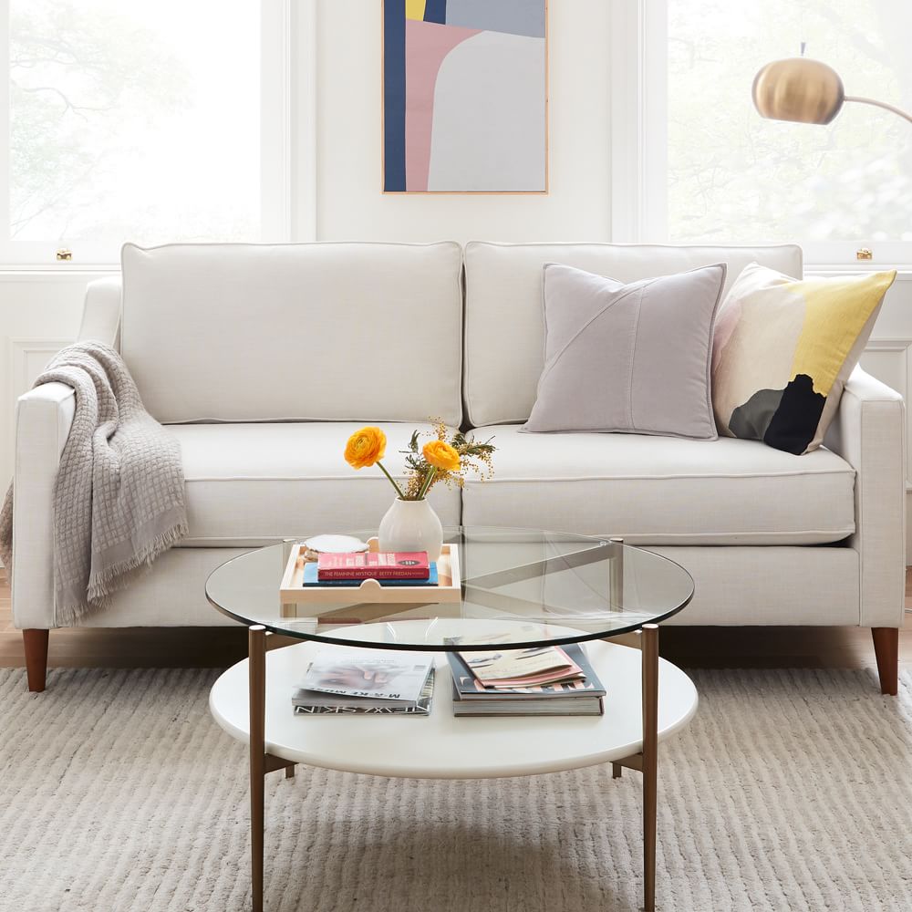 Mid-Century Art Display Round Coffee Table (34"–42") | West Elm