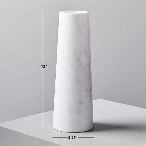 Foundations Marble Cylinder Vases | West Elm
