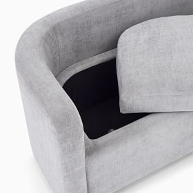 Bacall Curved Storage Bench | West Elm
