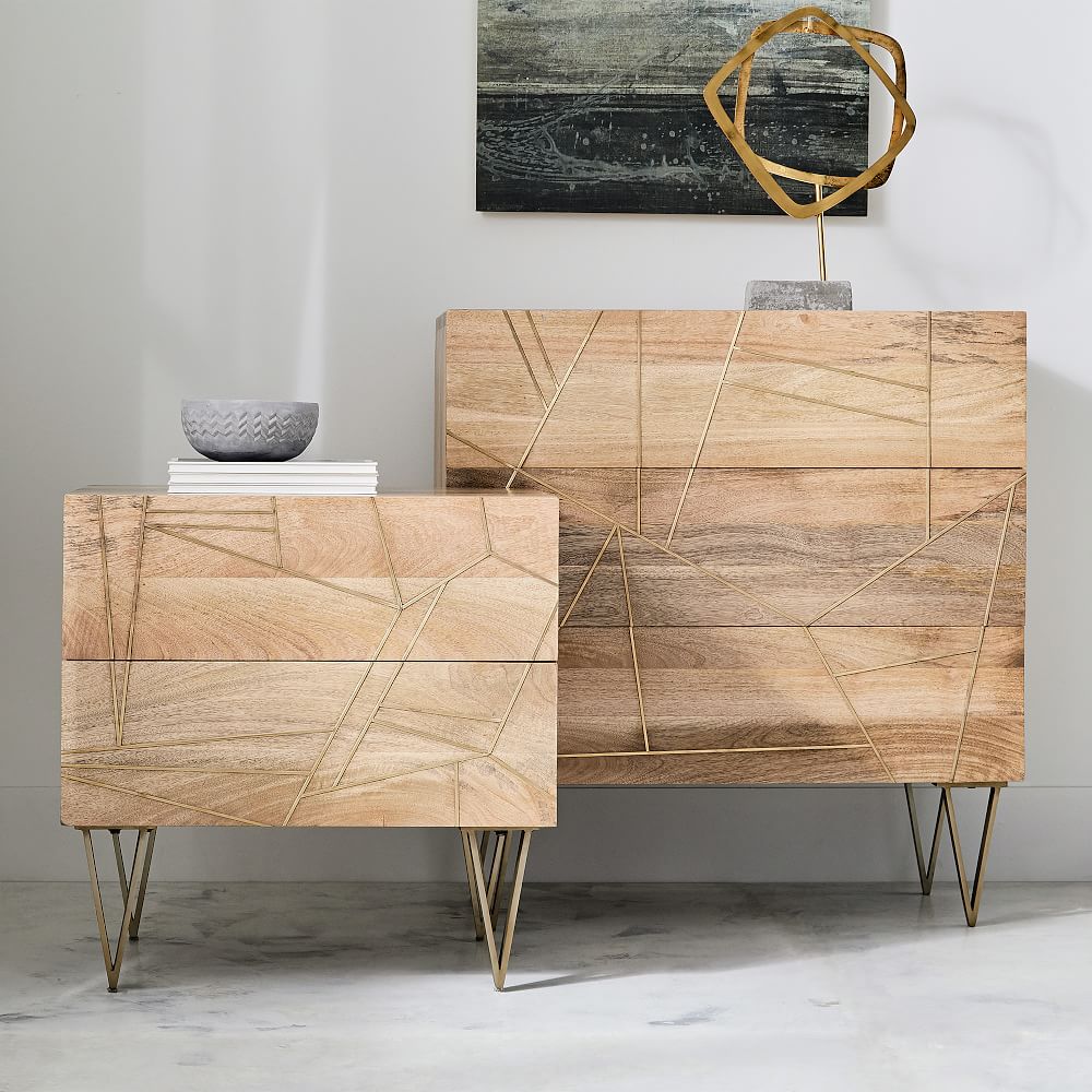 Roar & Rabbit™ Geo Inlay Nightstand (24") | West Elm