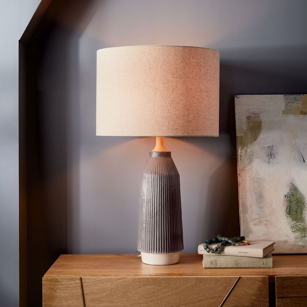 Roar & Rabbit™ Ripple Ceramic Table Lamp - Tall | West Elm