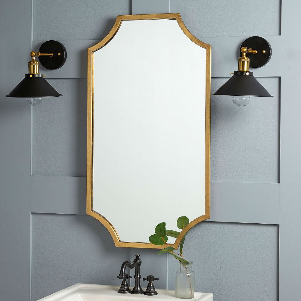 Scalloped Edge Mirror - 20"W x 36"H | West Elm