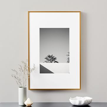 Metal Gallery Picture Frame - Matte Gold | West Elm