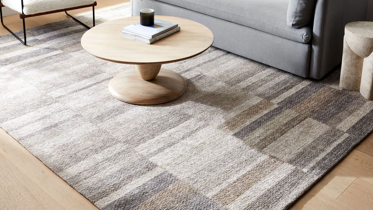 Colorblock Broken Stripe Rug | West Elm