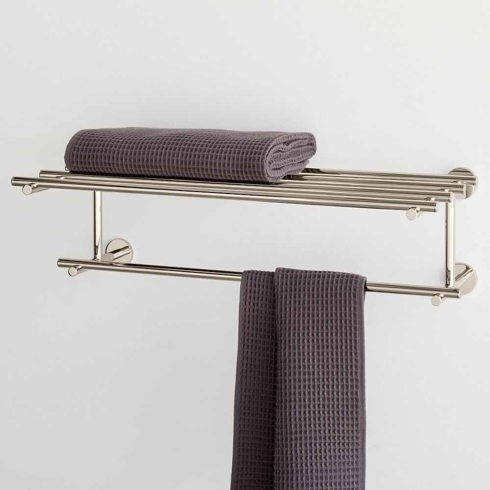 Modern Overhang Bathroom Rail Shelf | West Elm