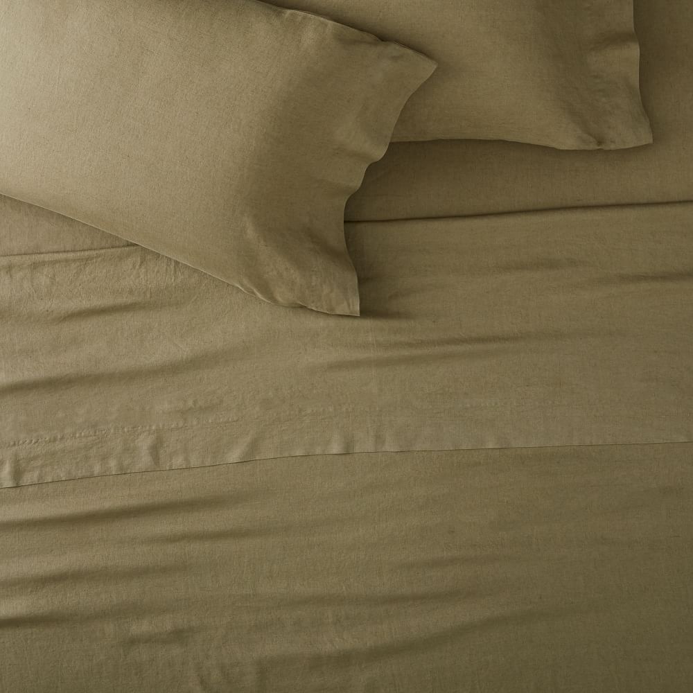 Belgian Flax Linen Sheet Set, Bed Sheets | West Elm