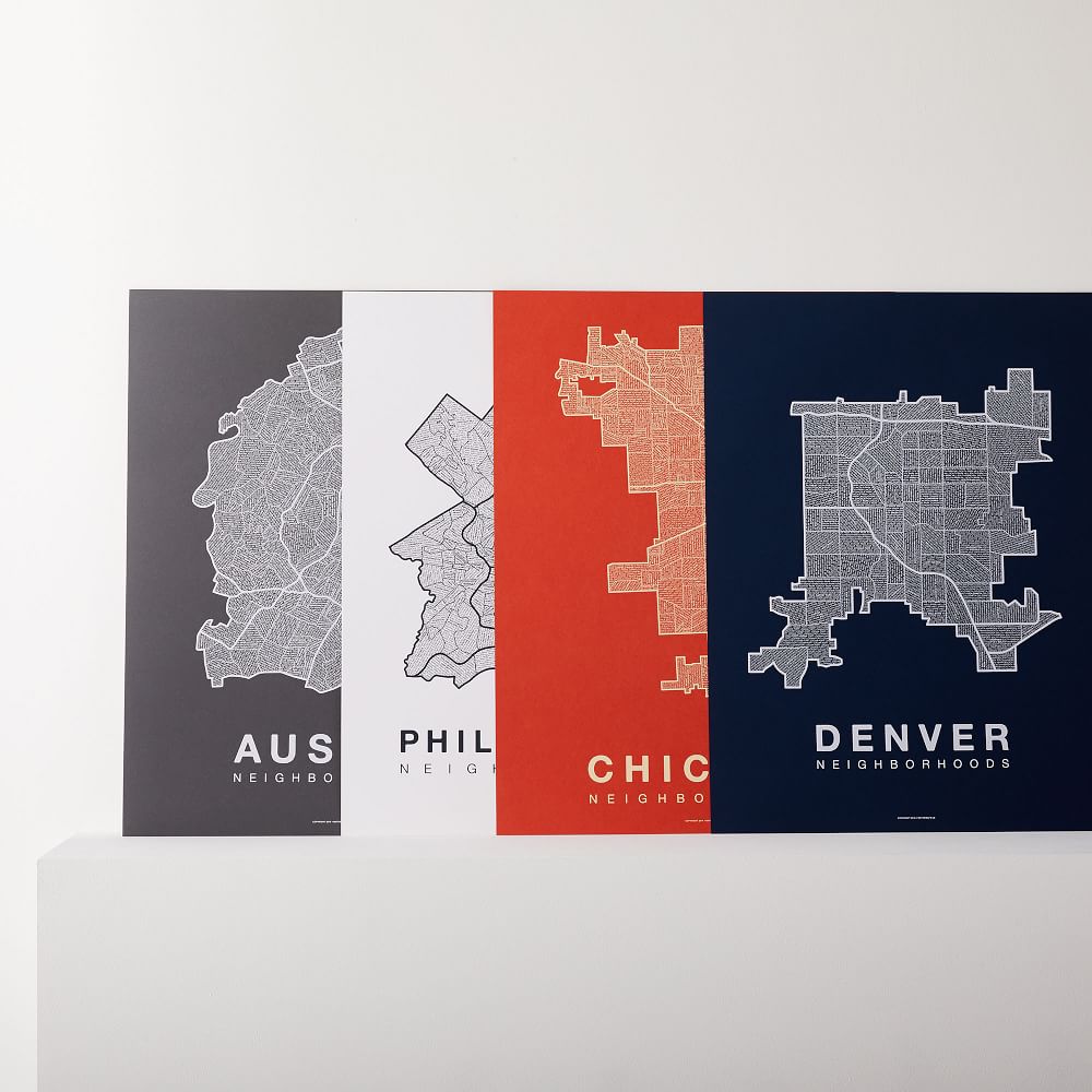 Native Maps City Prints | West Elm