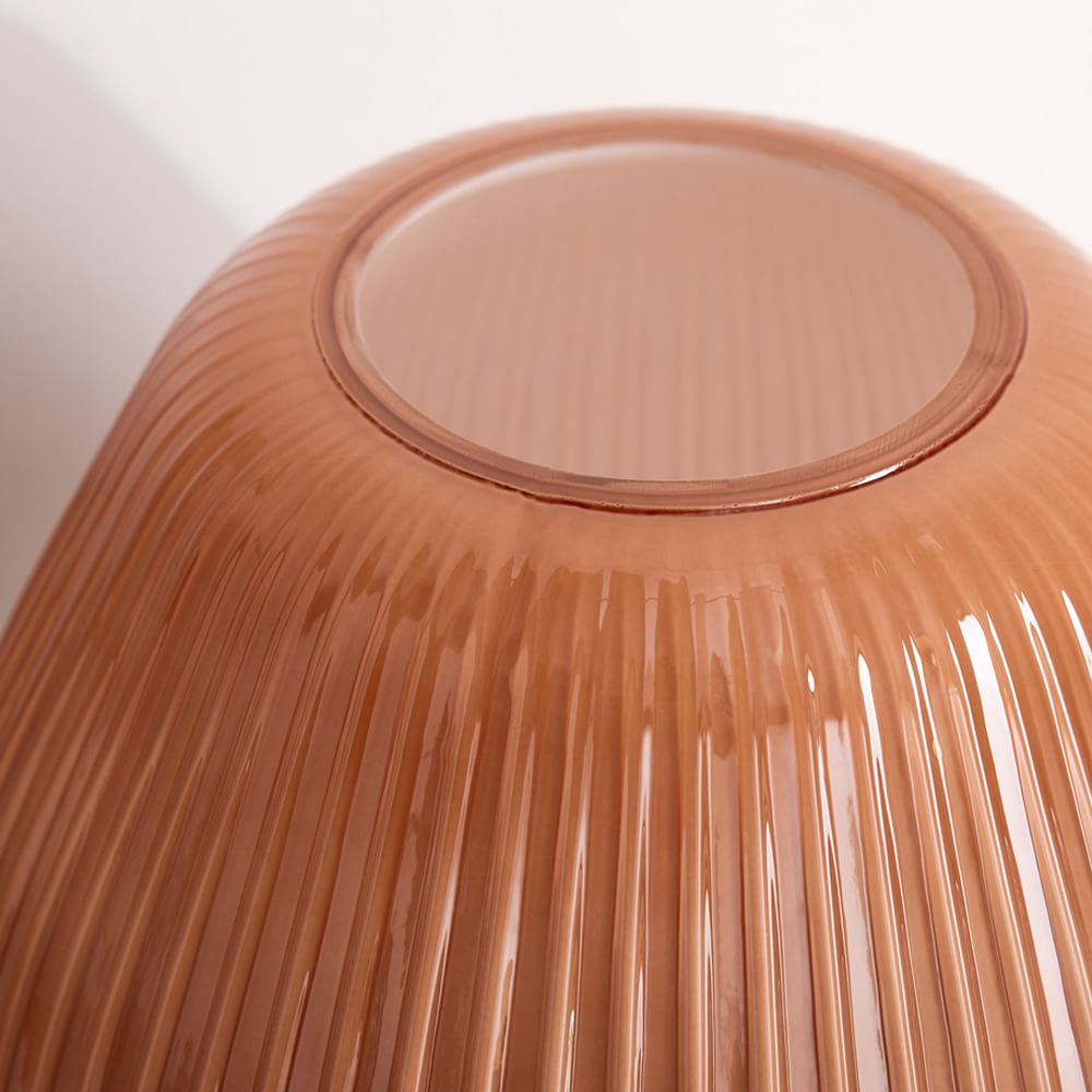 Ribbed Glass Table Lamp (13") | West Elm