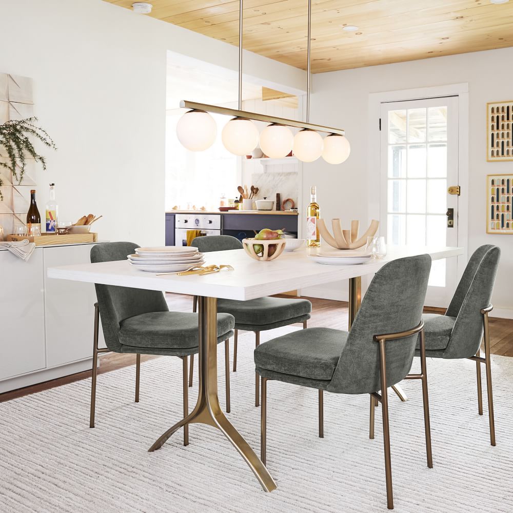 Avery Wishbone Dining Table (74", 94") | West Elm