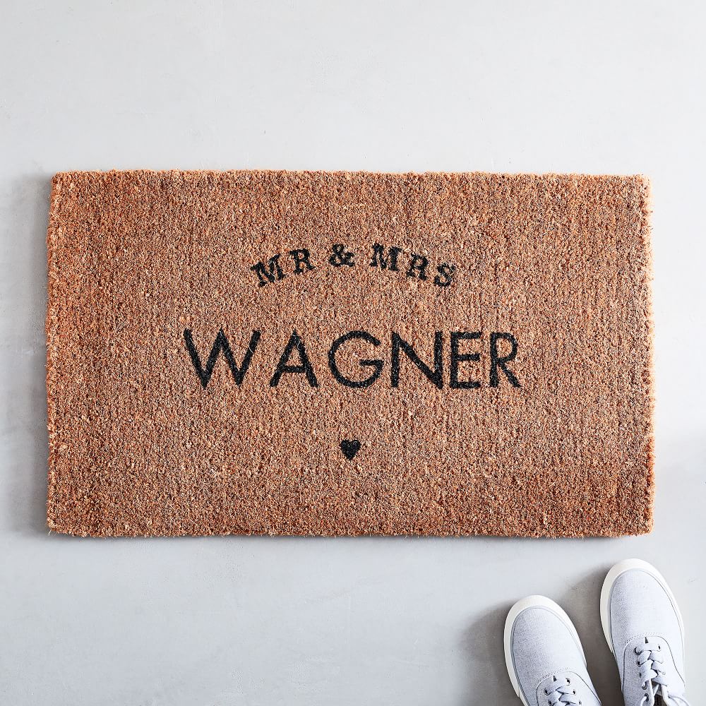 Mr & Mrs Doormat | West Elm