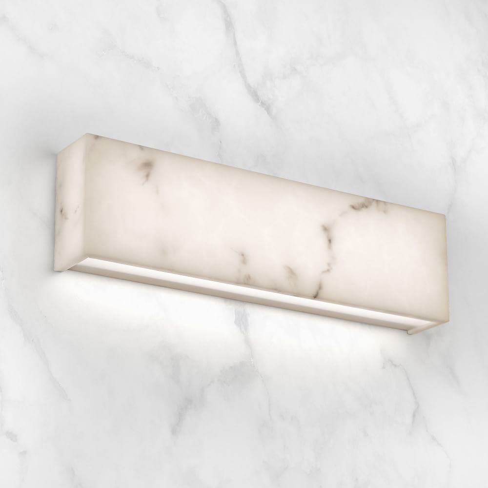 Linear Marbled LED Sconce | West Elm