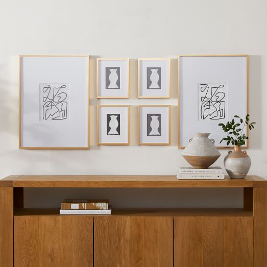 Multi-Mat Wood Gallery Frames - Walnut | West Elm
