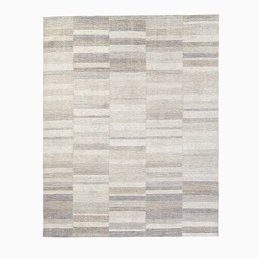 Colorblock Broken Stripe Rug | West Elm