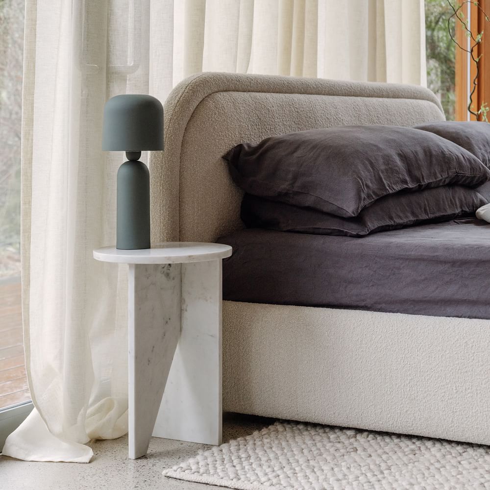 Angled Base Marble Side Table | West Elm