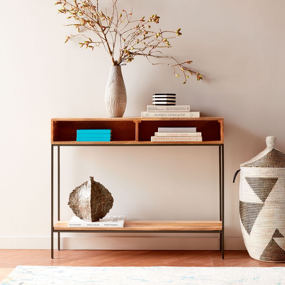 Industrial Storage Skinny Console (42") | West Elm