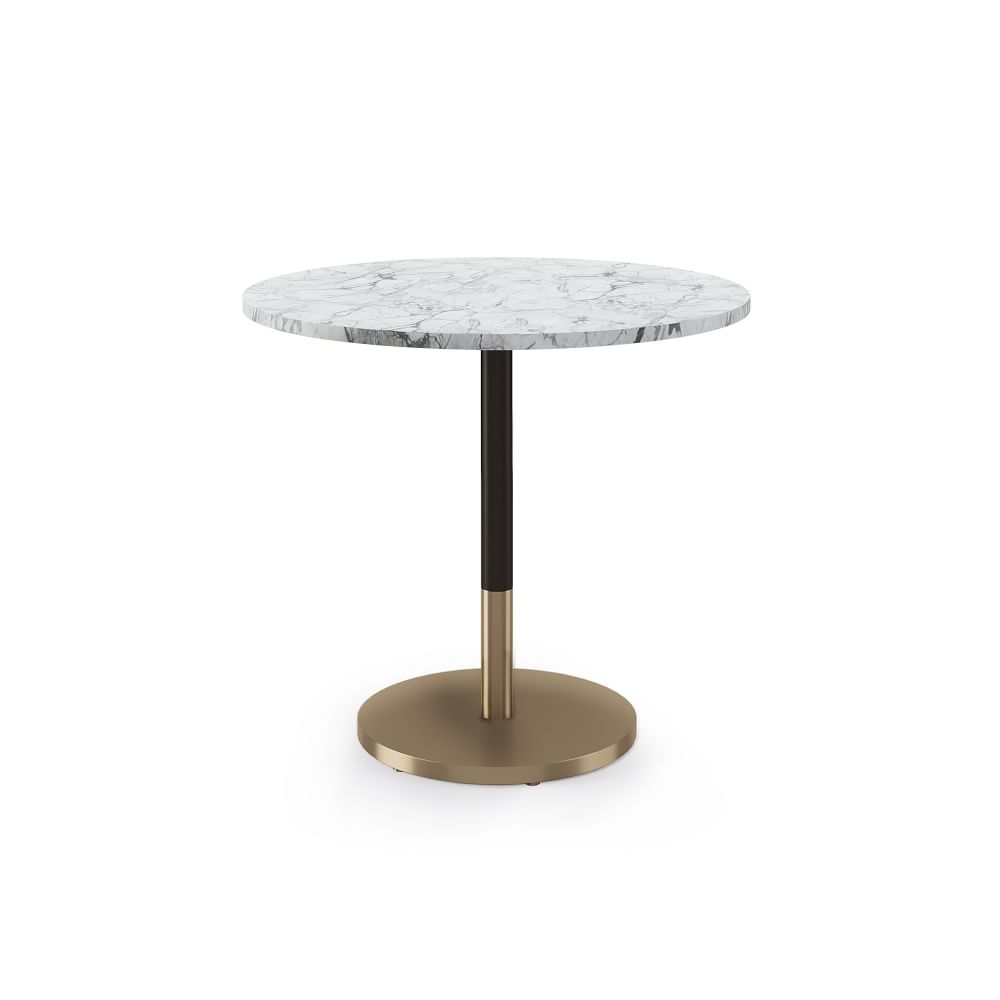 Orbit Restaurant Dining Table - Faux Marble - Round | West Elm