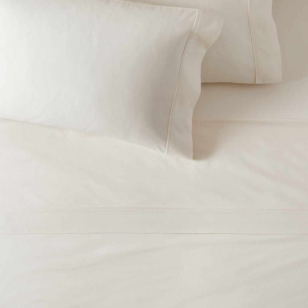 400-Thread-Count Organic Sateen Wide Hem Sheet Set | West Elm