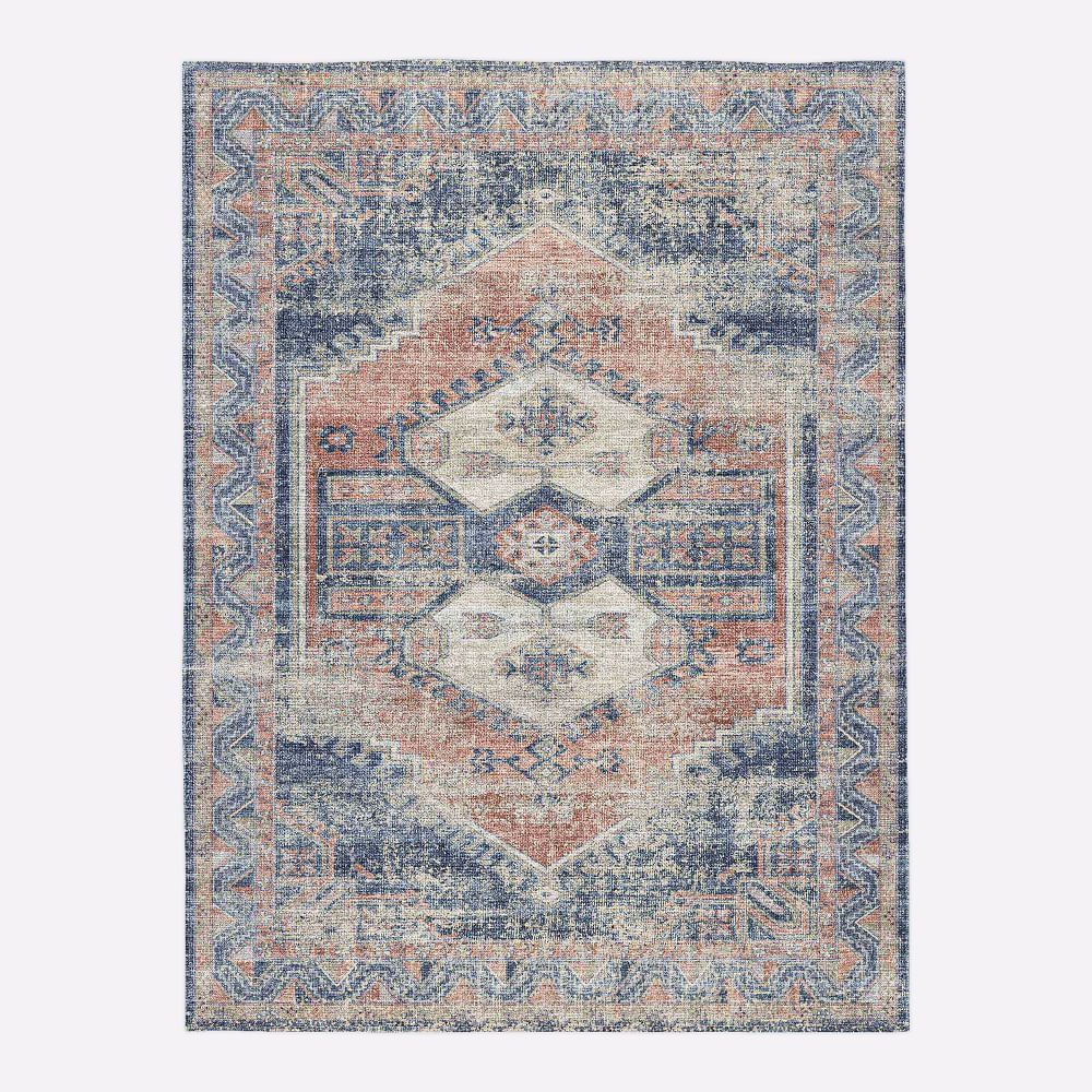 Crest Border Easy Care Rug | West Elm
