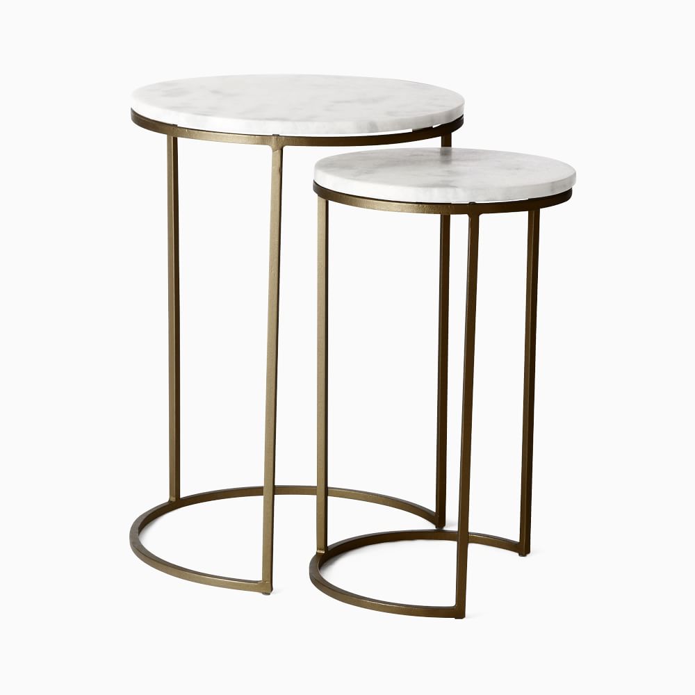 Round Nesting Side Tables (12") | West Elm